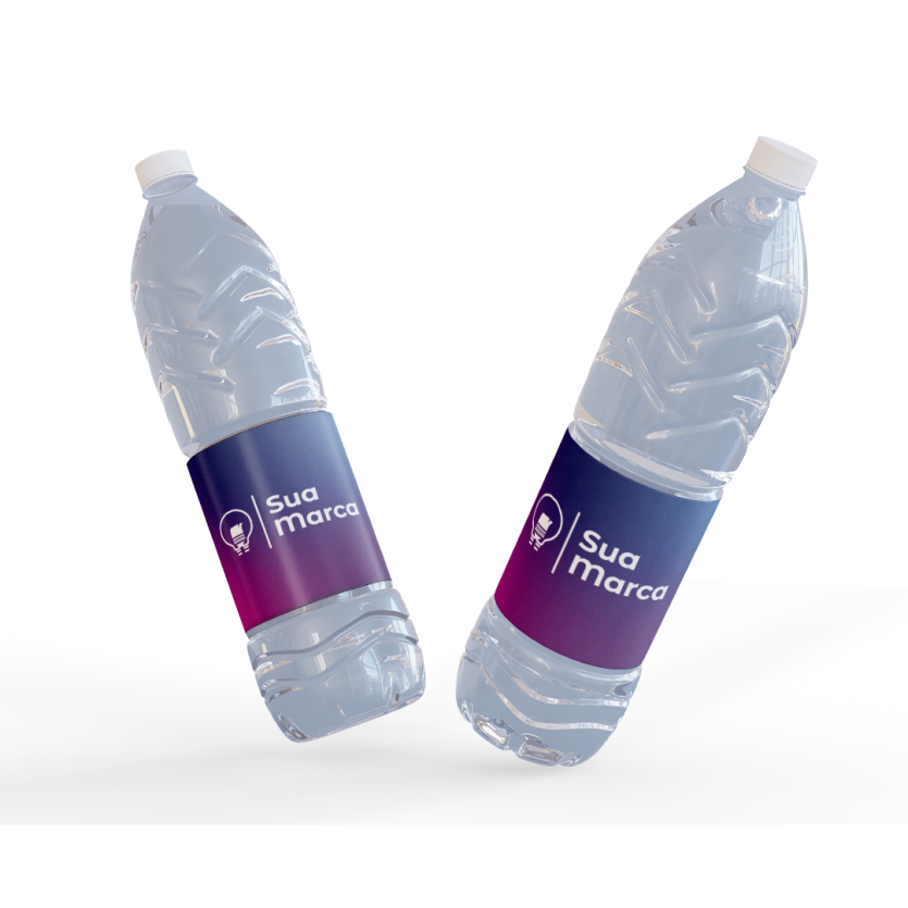 Rótulo Personalizado para Garrafa de Água 500 ml – Identidade Visual ...